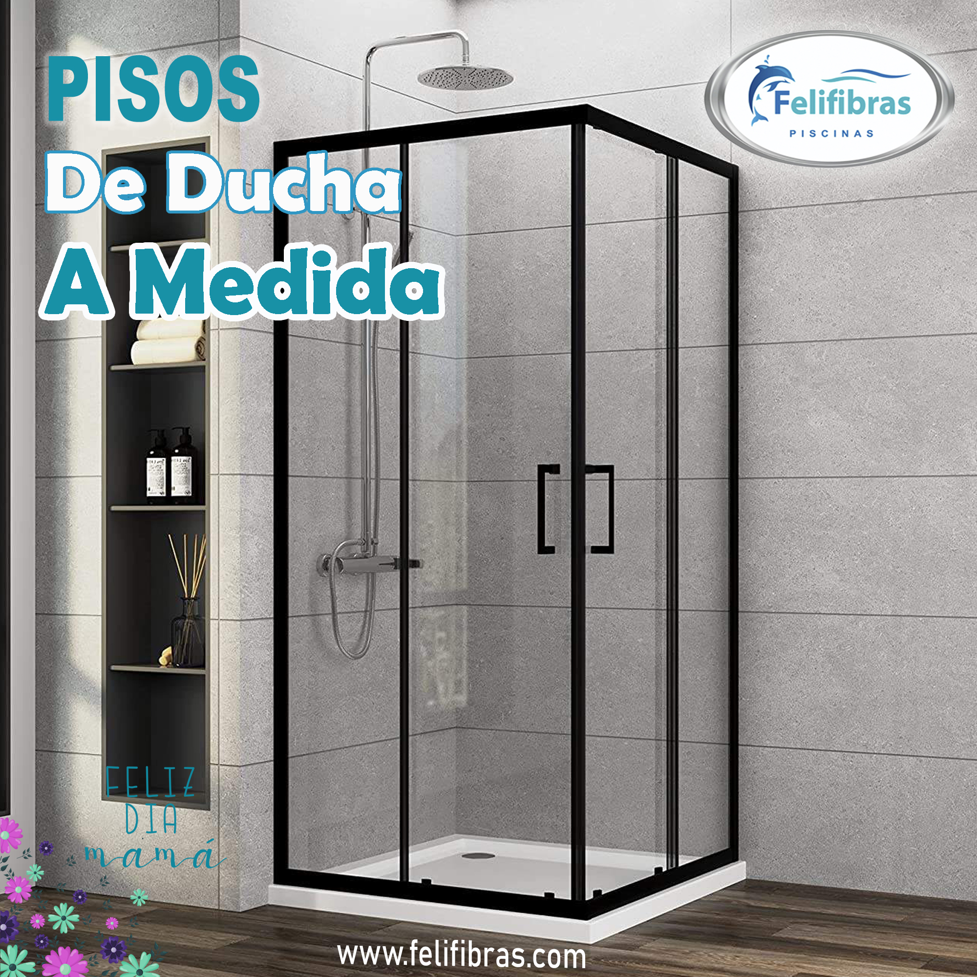 Pisos de ducha : Felifibras | Construex