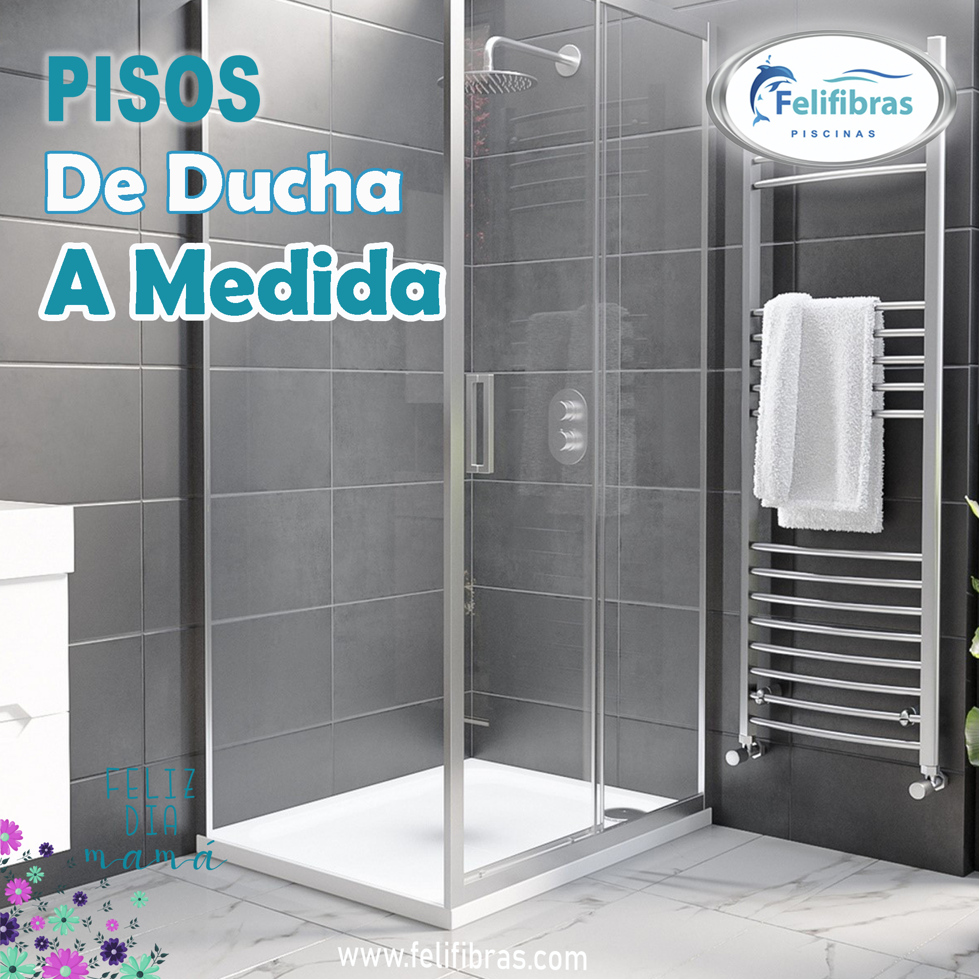 Pisos de ducha : Felifibras | Construex